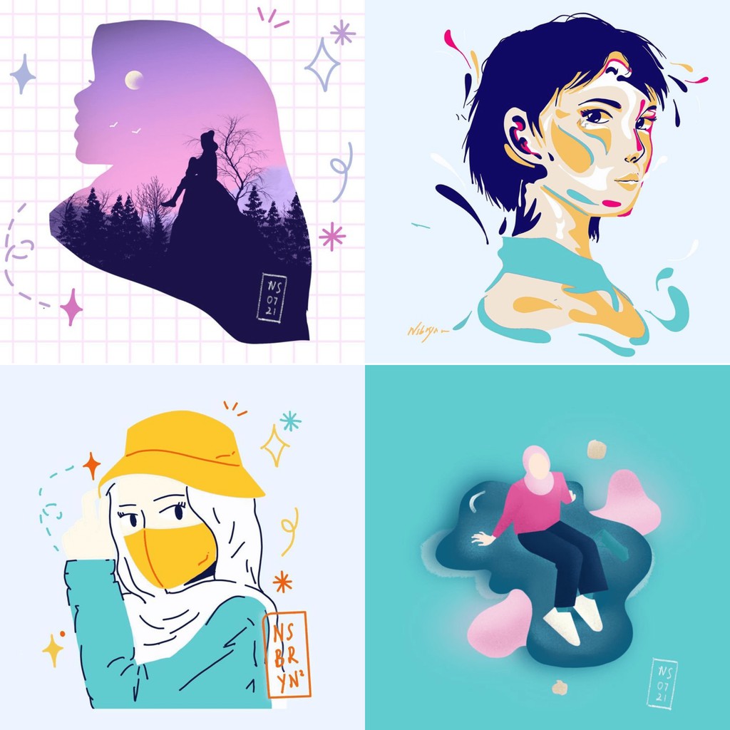 Custom Digital Illustration Art Sketch Hand drawn avatar Digital Art ...