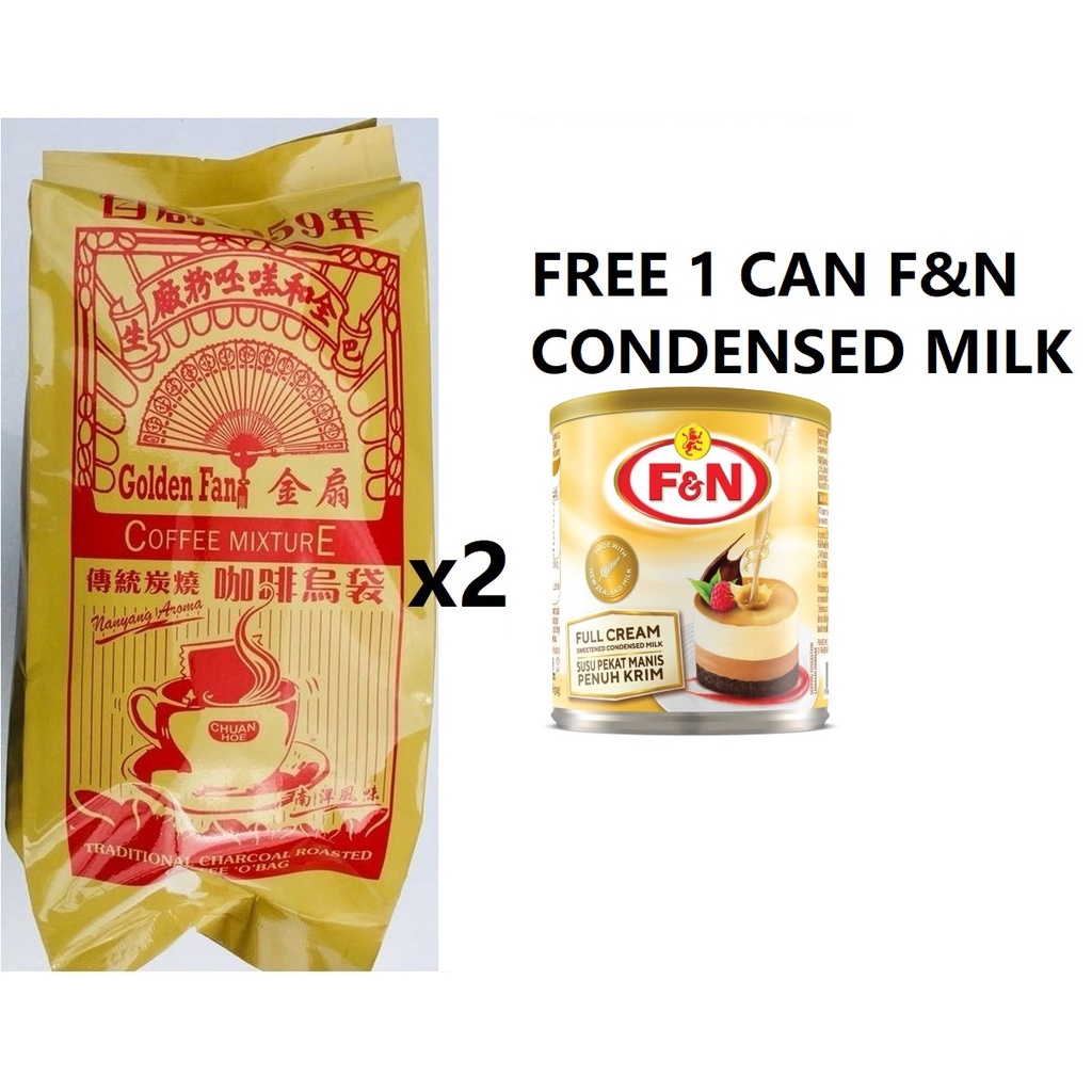 2 PACK CHUAN HOE COFFEE O KOSONG FREE 1 CAN F&N CONDENSED MILK ...