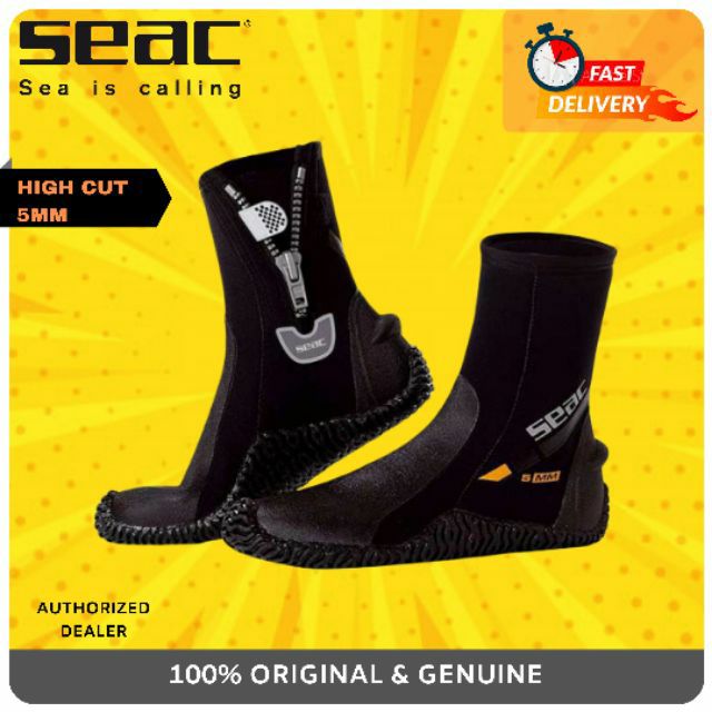 SEAC SUB HIGH CUT 5MM DIVING BOOTS | Shopee Malaysia