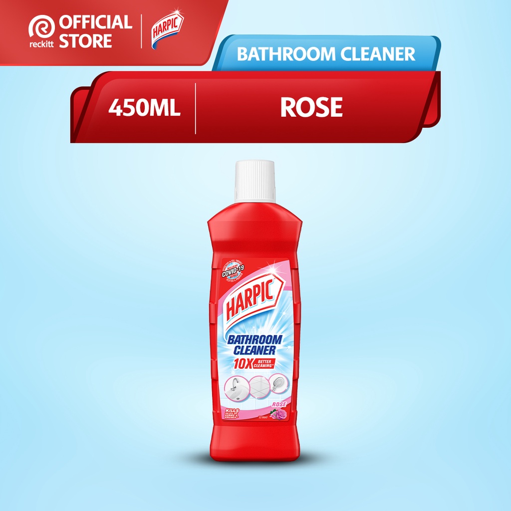Harpic Disinfectant Bathroom Cleaner Rose (450ml) | Shopee Malaysia