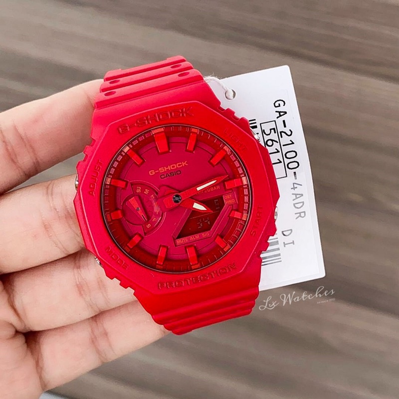 Casio G-shock GA-2100-4 Red Out full red watch Ready stock GA2100-4 ...