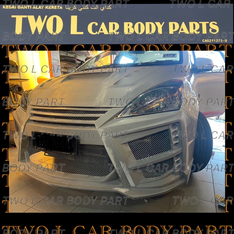 exora bodykit model black pearl bumper front and rear fibre | Shopee ...