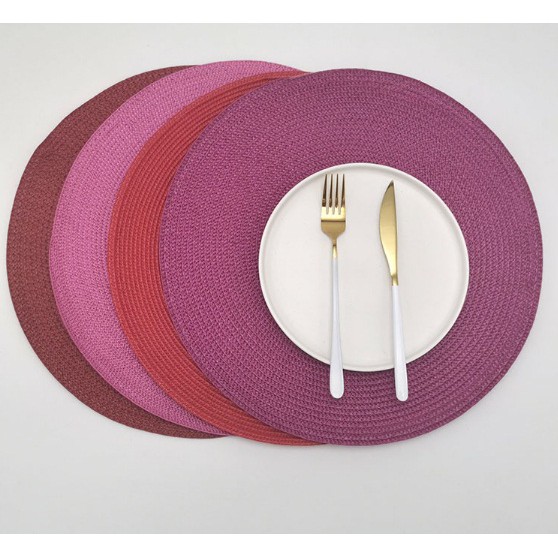 {M'SIA READYSTOCK} Natural Straw Round Table Mat Alas Meja Tikar Bulat ...
