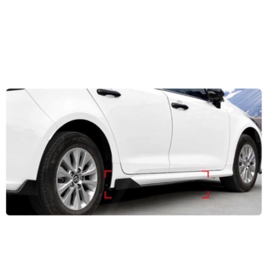 Car Universal Black Glossy Side Skirt Diffuser Body Kit Lip 45cm 74.5cm ...