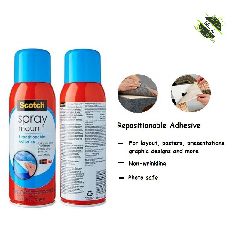 3M Scotch Spray Mount Repositionable Adhesive 290g | Shopee Malaysia