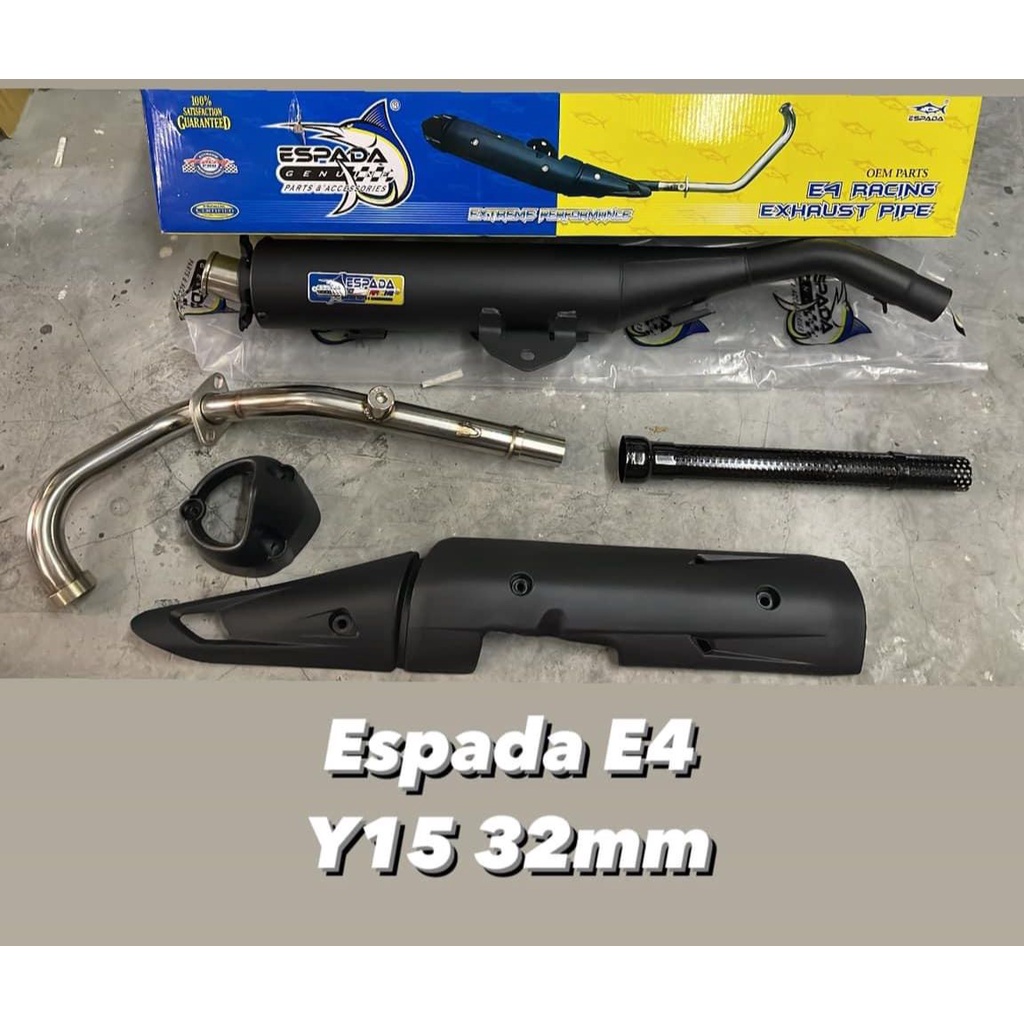 ( 28mm / 30mm / 32mm ) Y15 ESPADA E4 II standard cutting exhaust ekzos pipe | Shopee Malaysia