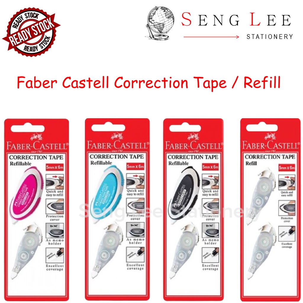 Faber Castell Correction Tape / Refill | Shopee Malaysia