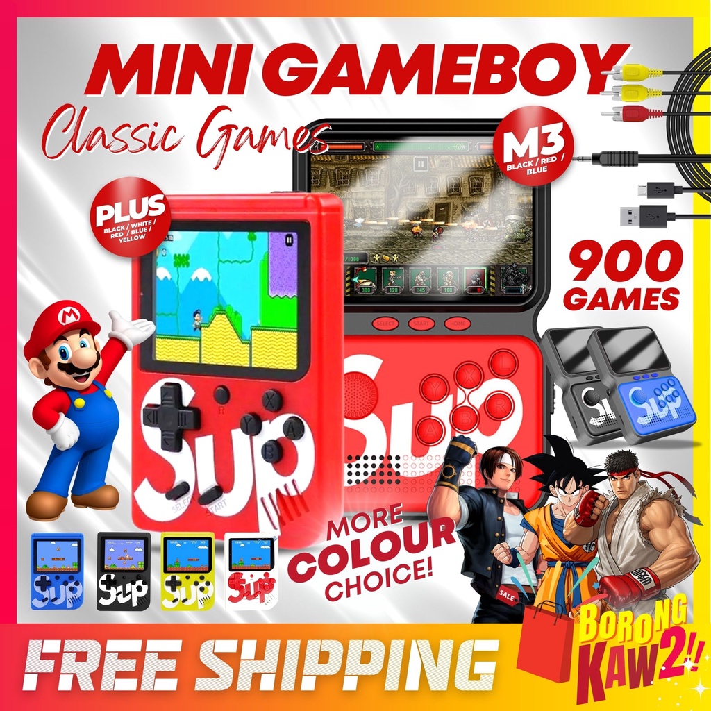 BKK Mini Gameboy Advance SUP Game Console Tv Classic Games Retro 400 ...