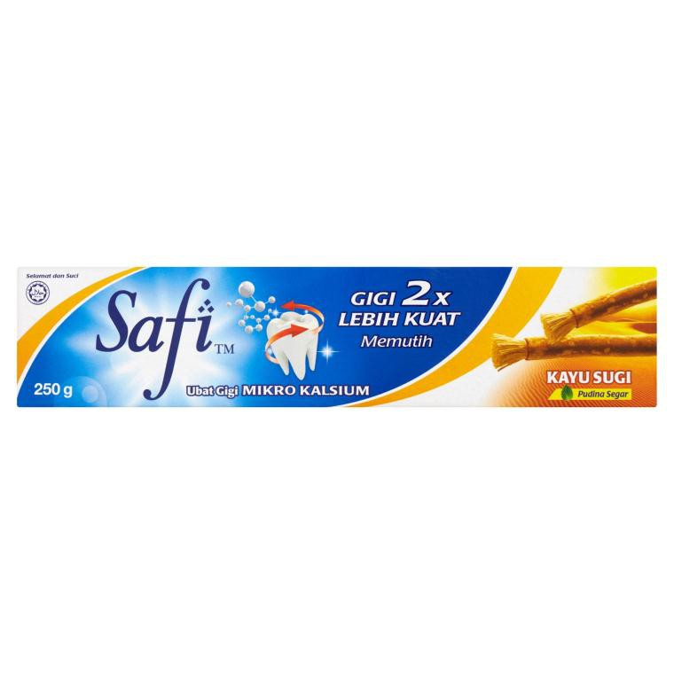 Safi Toothpaste Fresh Mint With Kayu Sugi-Ubat Gigi 250g | Shopee Malaysia