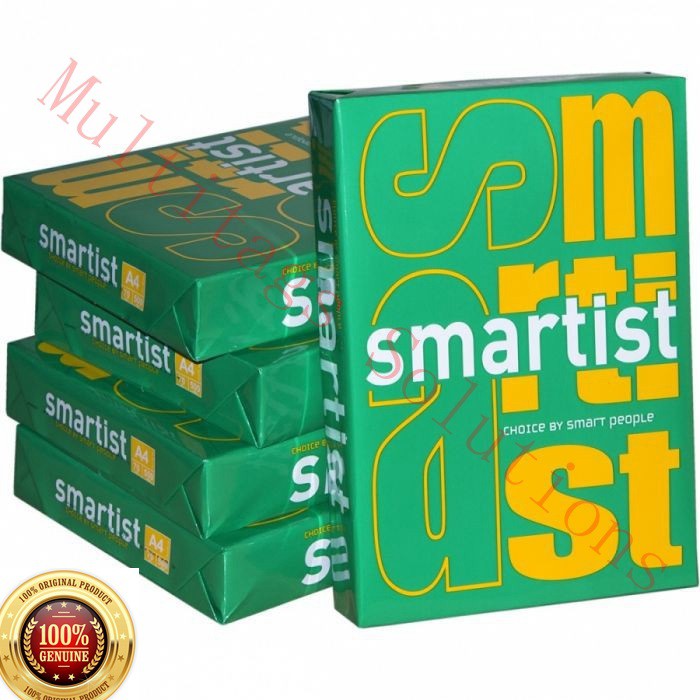 Smartist A4 Copy Paper 70Gsm Double A grade Thailand Paper Smartist ...