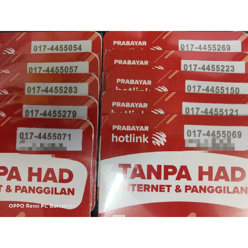 Hotlink prepaid new sim pack vip/nice number | Shopee Malaysia