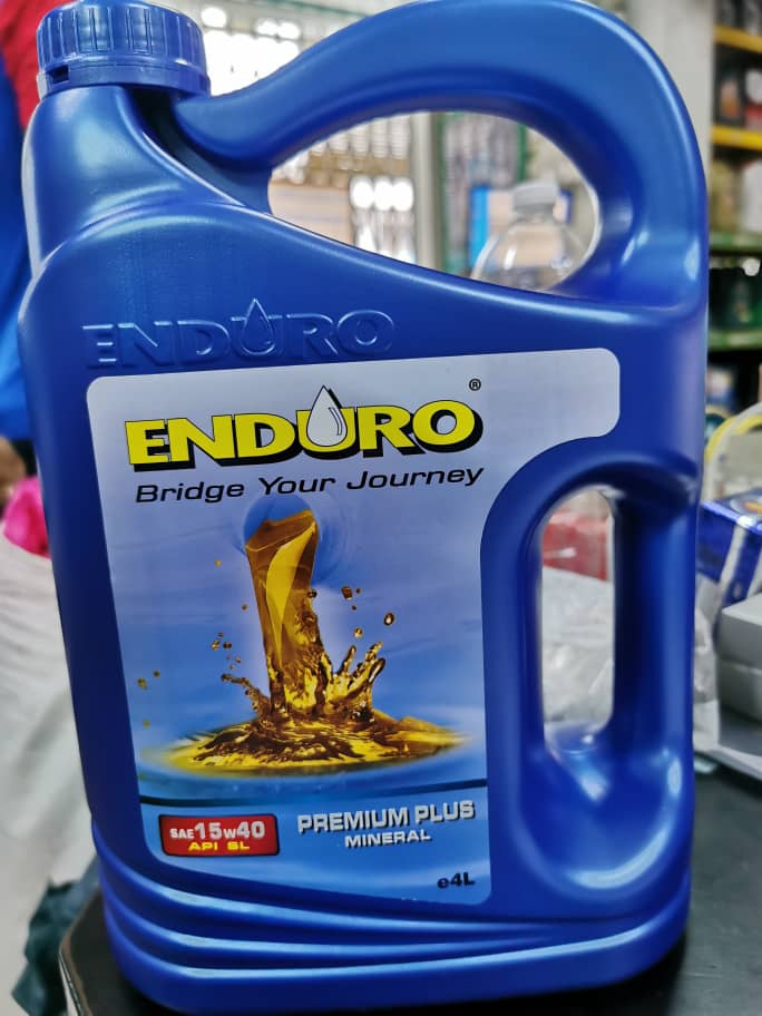 ENDURO 15W40 API SL ENGINE OIL 4L | Shopee Malaysia