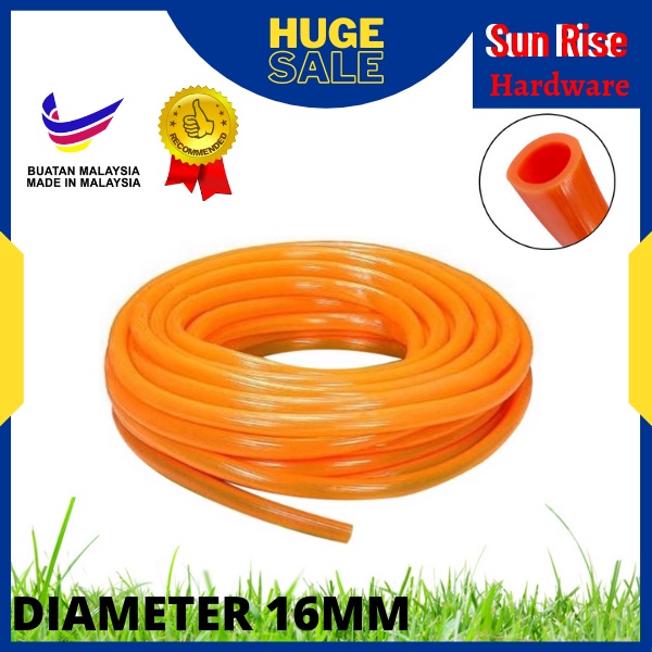 RISE 1M PVC High Grade 16mm Orange Garden Hose / Getah Paip Oren(Potong ...