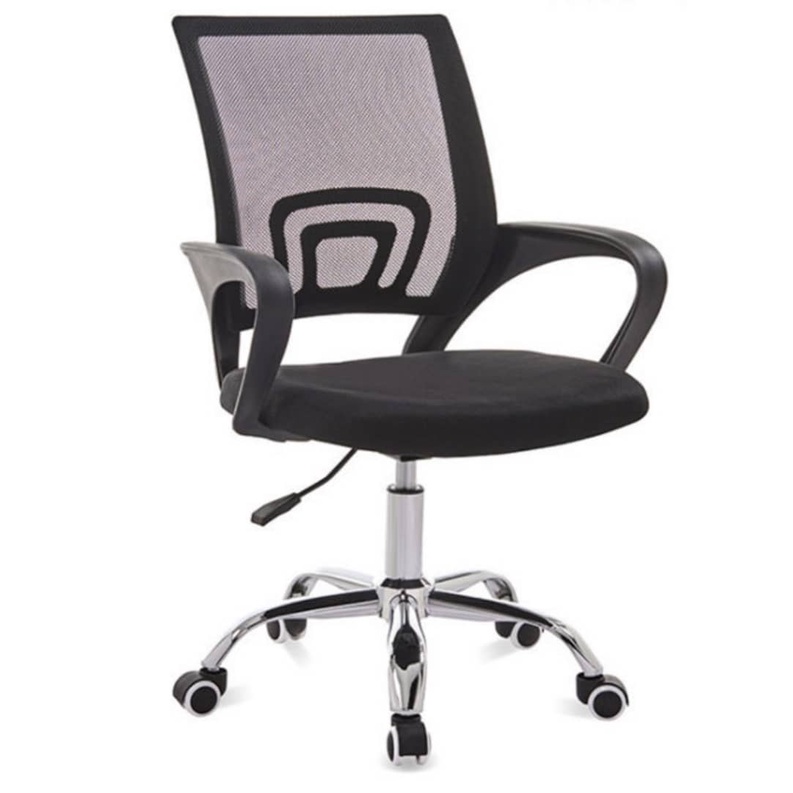 Mesh Office Chair with Ergonomic Design & Chrome Leg / Kerusi Pejabat ...