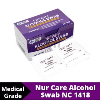 Nur Care Alcohol Swab 100's (Standard/ Medical Grade) | Shopee Malaysia