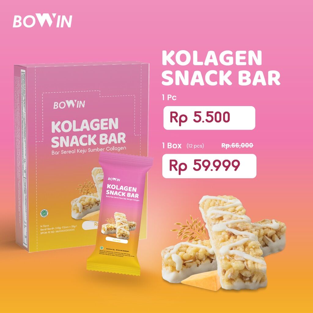 Bowin Snack Bar Collagen (12 Pcs) | Shopee Malaysia