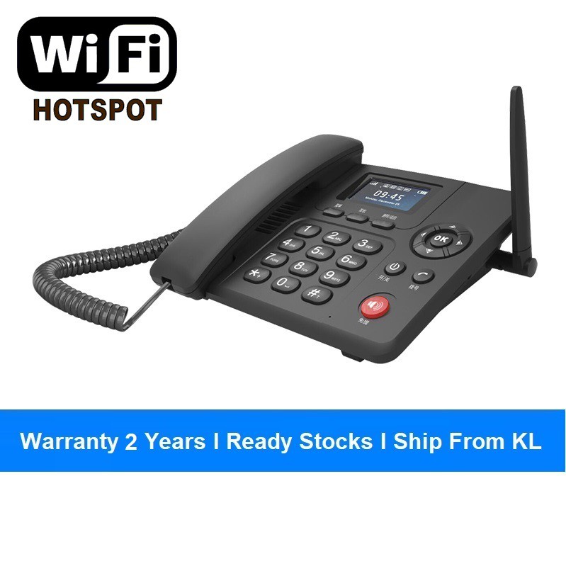 4G Telefon Simkad Rumah WiFi Hotspot l Wireless Desktop Phone With WiFi ...