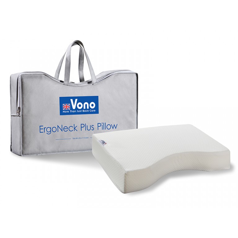 Vono ErgoNeck Plus Latex Pillow Contour shaped foam pillow with latex ...