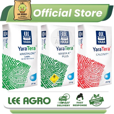 YaraTera KRISTALON 18-18-18-TE/KRISTA K PLUS/CALCINIT REPACK WATER ...