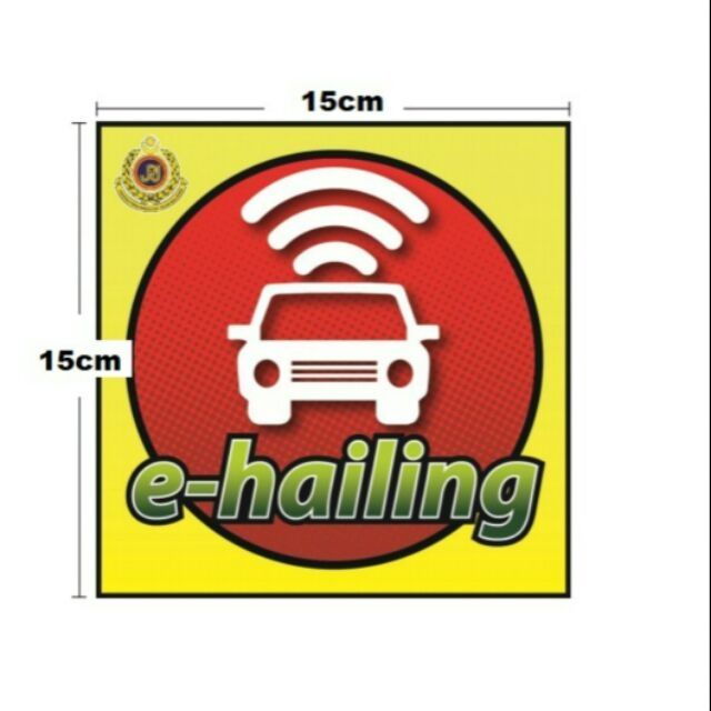 Ready Stock#High Quality Gred AAA EHailing sticker Ukuran JPJ | Shopee ...
