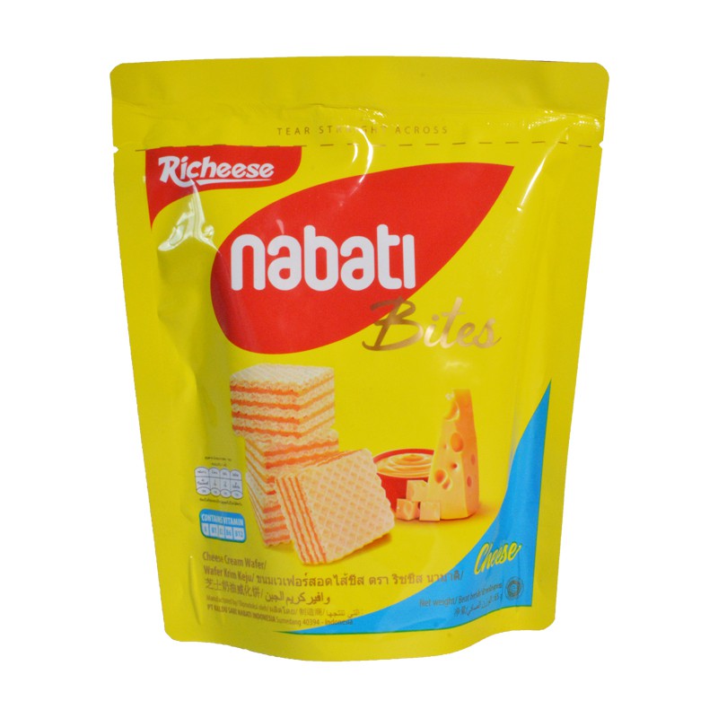 Nabati Bites Richeese Cheese Cream Wafer (65g) | Shopee Malaysia