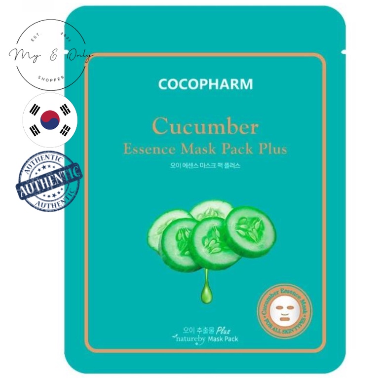 [READY STOCK MALAYSIA] COCOPHARM MASK SHEET - CUCUMBER - NATURE SKIN ...
