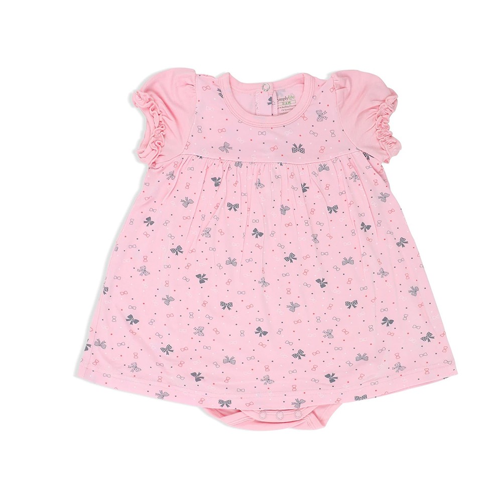 Ribbons - Romper Dress with Puff Sleeves | Shopee Malaysia