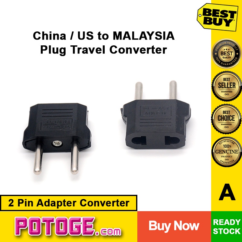 250V 2 Pin to 2 Pin China / US to EU Travel AC Power Socket China Plug ...