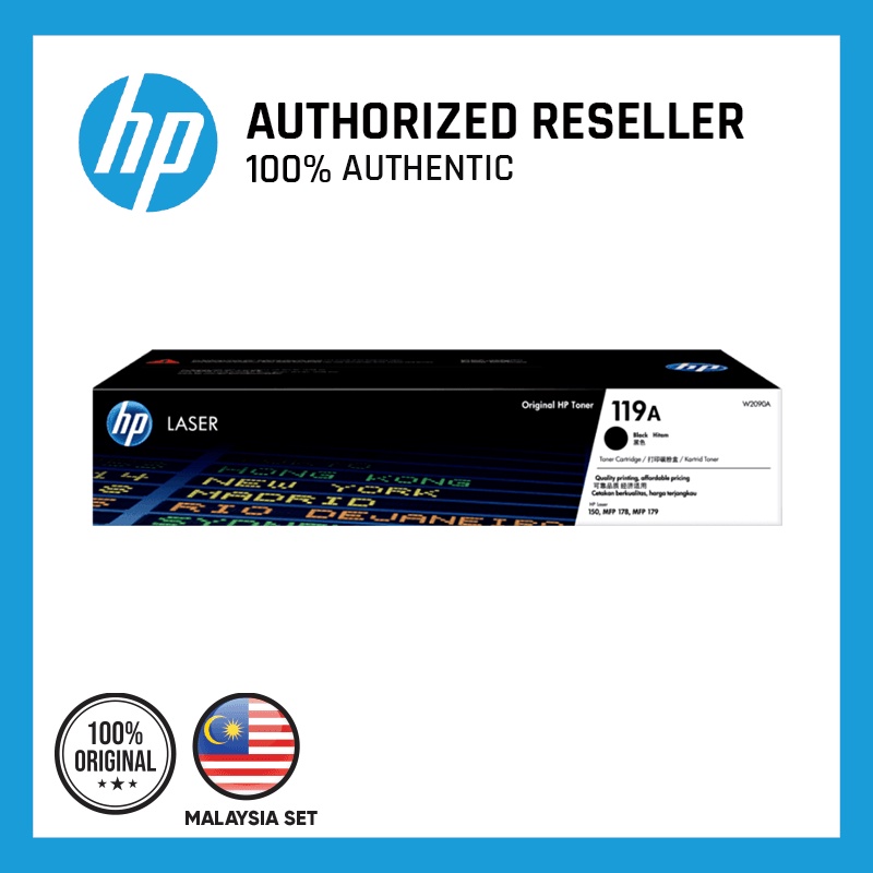 HP Toner Laserjet 119A W2090A/W2091A/W2093AW2092A - Black/Cyan/Magenta ...