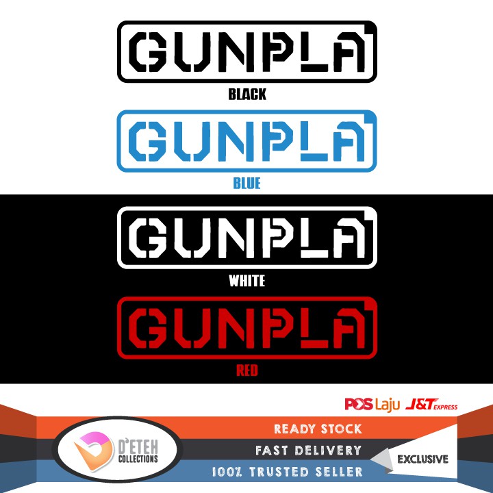 GUNPLA Logo Vinyl Decal (Die-Cut) Stickers | Shopee Malaysia