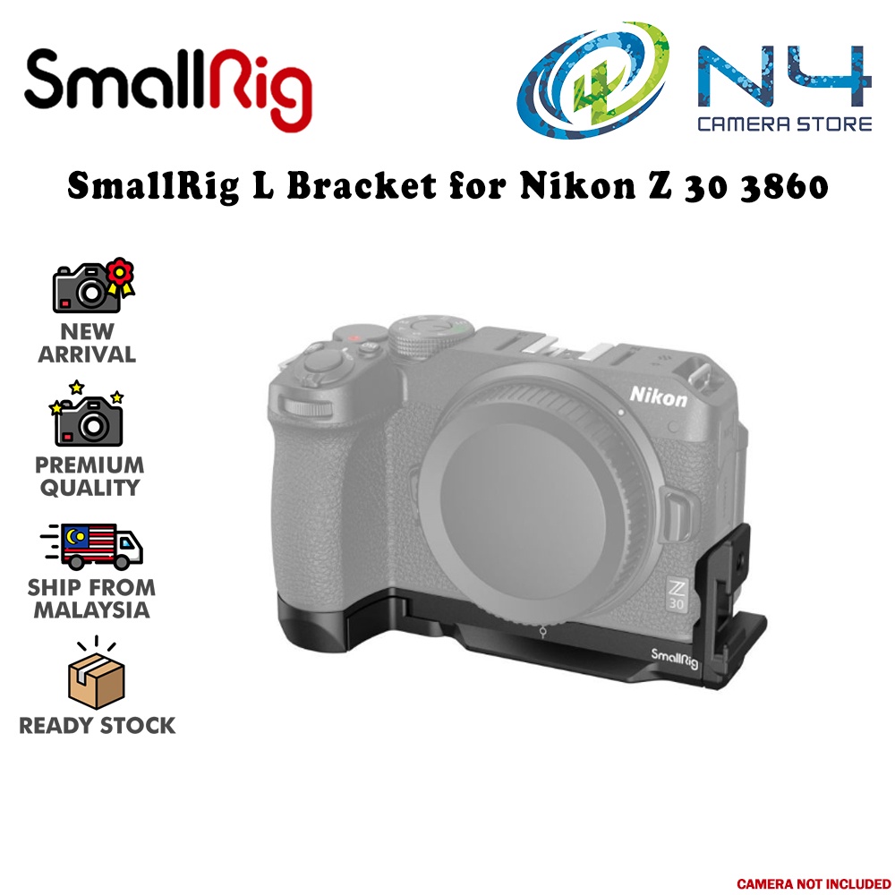 SmallRig Arca-Swiss Quick Release L Bracket for Nikon Z 30 Mirrorless ...