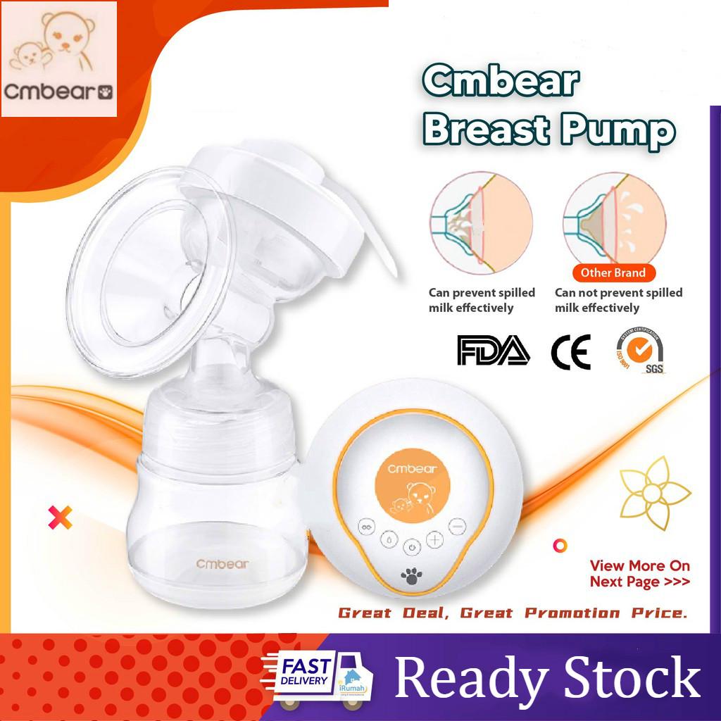 CMbear Electric Breast Pump Pam Susu Breastmilk Bottle Massage Power ...
