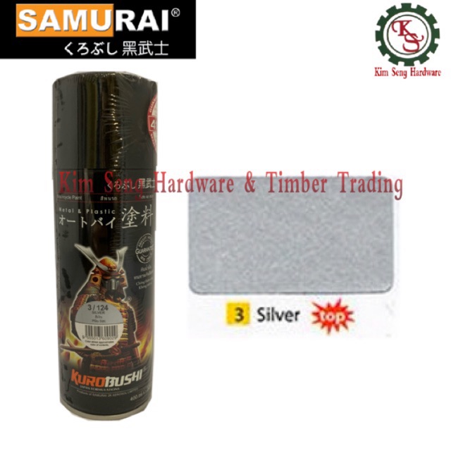 Samurai Paint Standard Colour - Silver 3/124 400ml | Shopee Malaysia