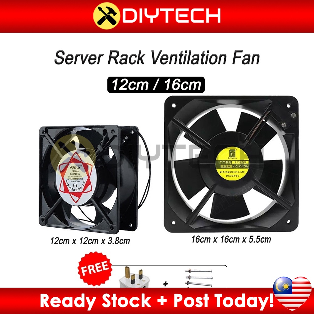 DIYTECH Server Fan Ventilation Fan For Server Rack Mount AC 220V 240V 0 ...