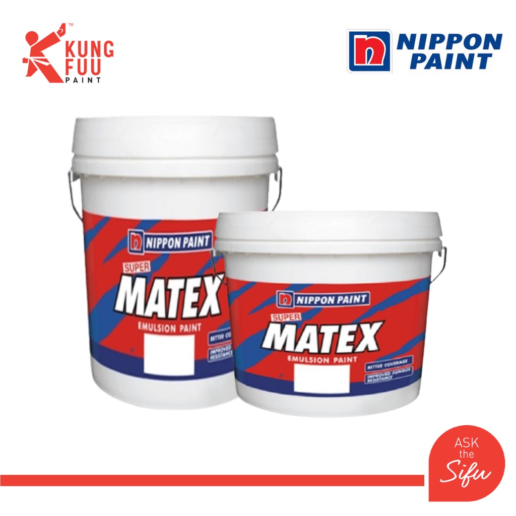 Nippon Paint 5 Litre / 15 Litre Super Matex White Paint | Shopee Malaysia