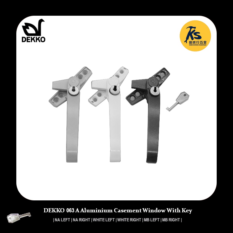 DEKKO 063 A Aluminium Casement Window With Key ( NA LEFT | NA RIGHT ...