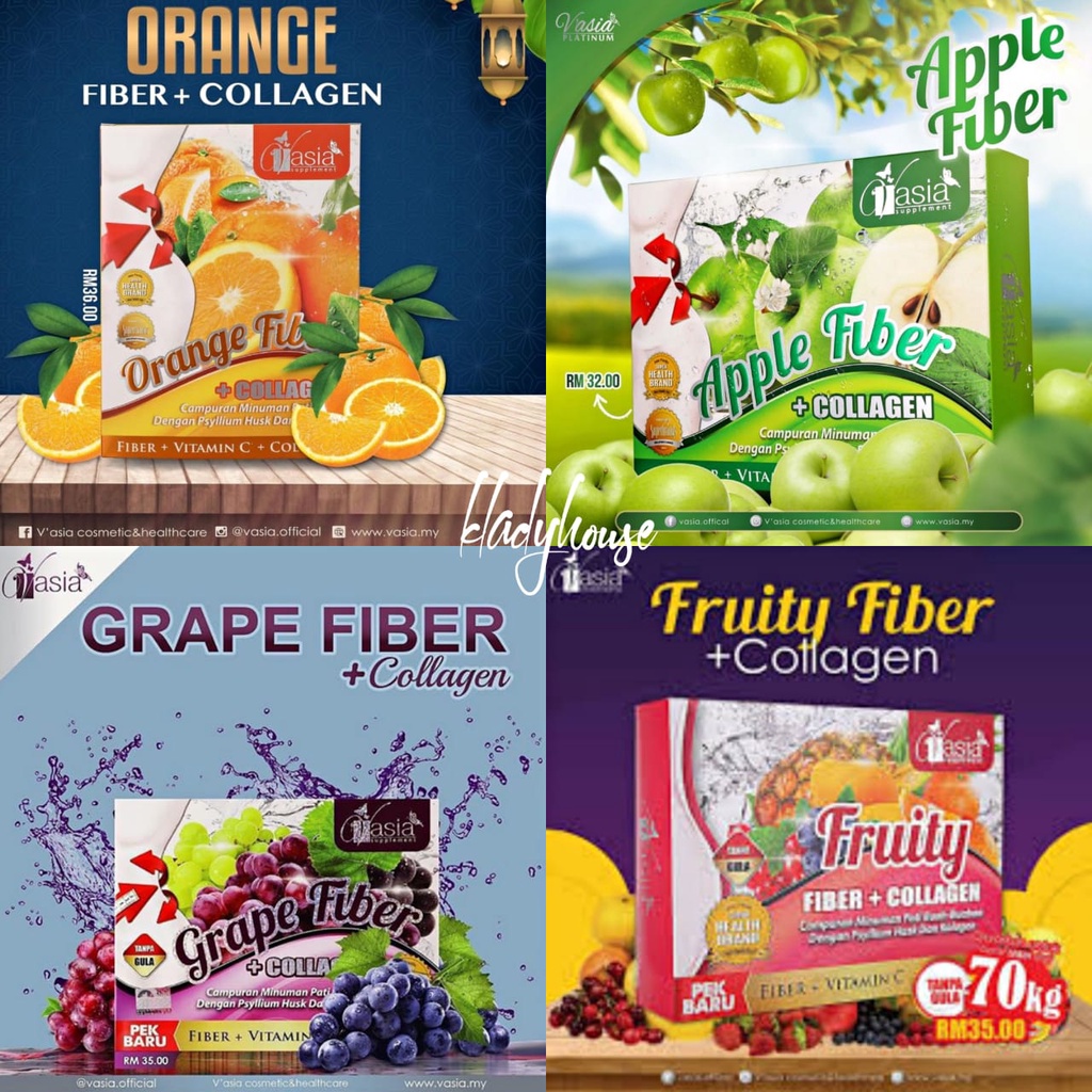 Vasia Apple Fiber Collagen / Orange Fiber Collagen / Grape Fiber ...