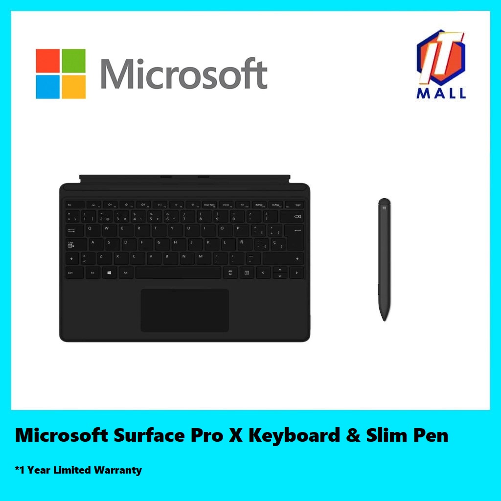 Original Microsoft Surface Pro X & PRO 8 Type Cover & Slim Pen | Shopee ...