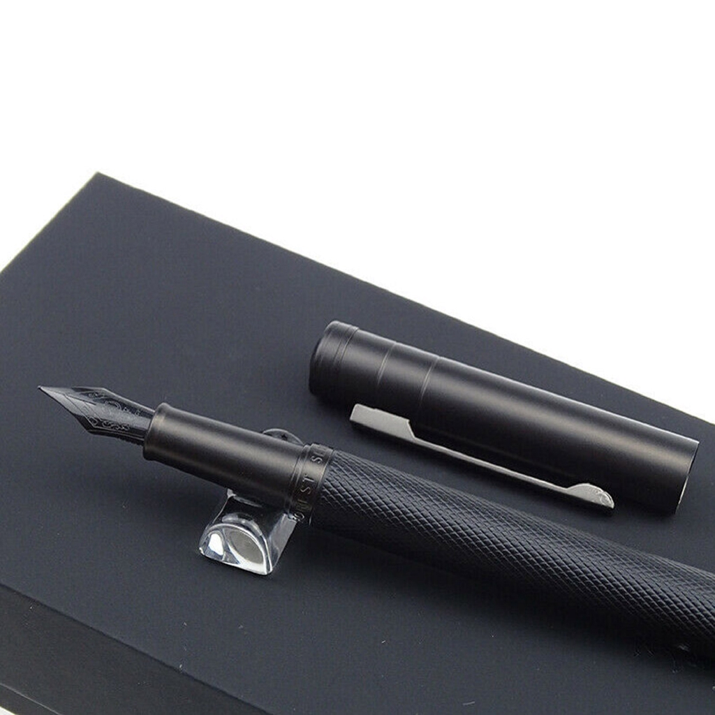 Hongdian Matte Black Metal Fountain Pen Luxury quality Business Office ...