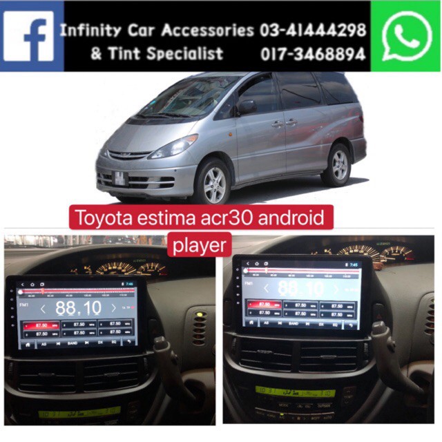 Toyota Estima ACR30 android player with casing | BeeCost