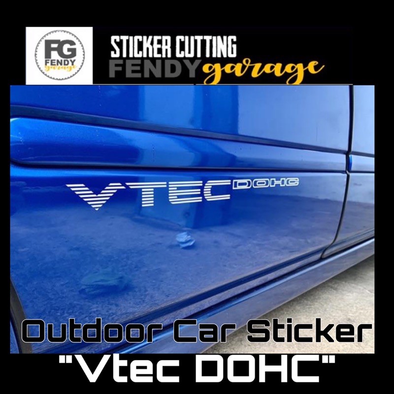 DOHC Vitec Honda Car sticker 1 set (left & right) | Shopee Malaysia