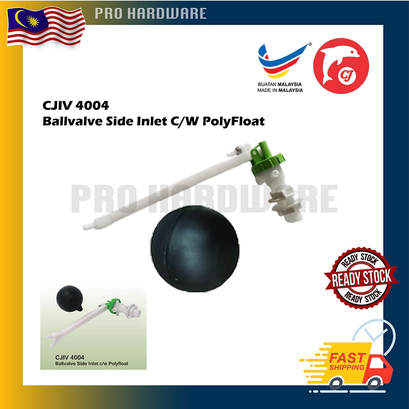100% ORIGINAL CJ FISH Brand PVC Side Inlet Float Valve / Pelampung ...
