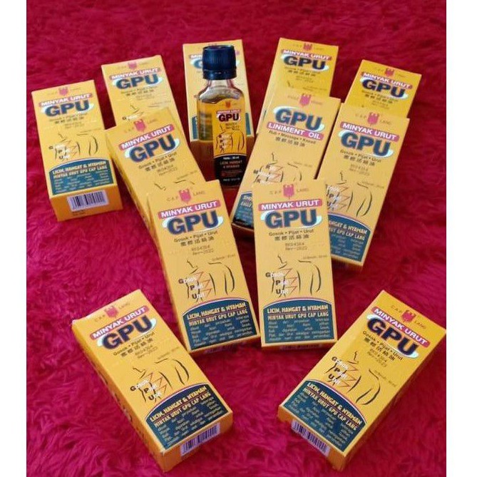 Minyak Urut GPU Cap Lang 30ml | Shopee Malaysia