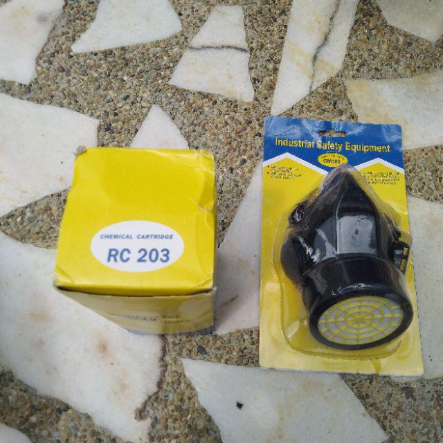 2pcs Respirator Mask Catridge Refill for Respiratory Gas Mask with Dust ...