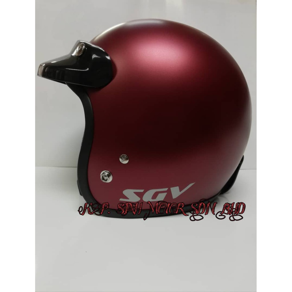 HELMET SGV COLOUR MATTE RED | Shopee Malaysia