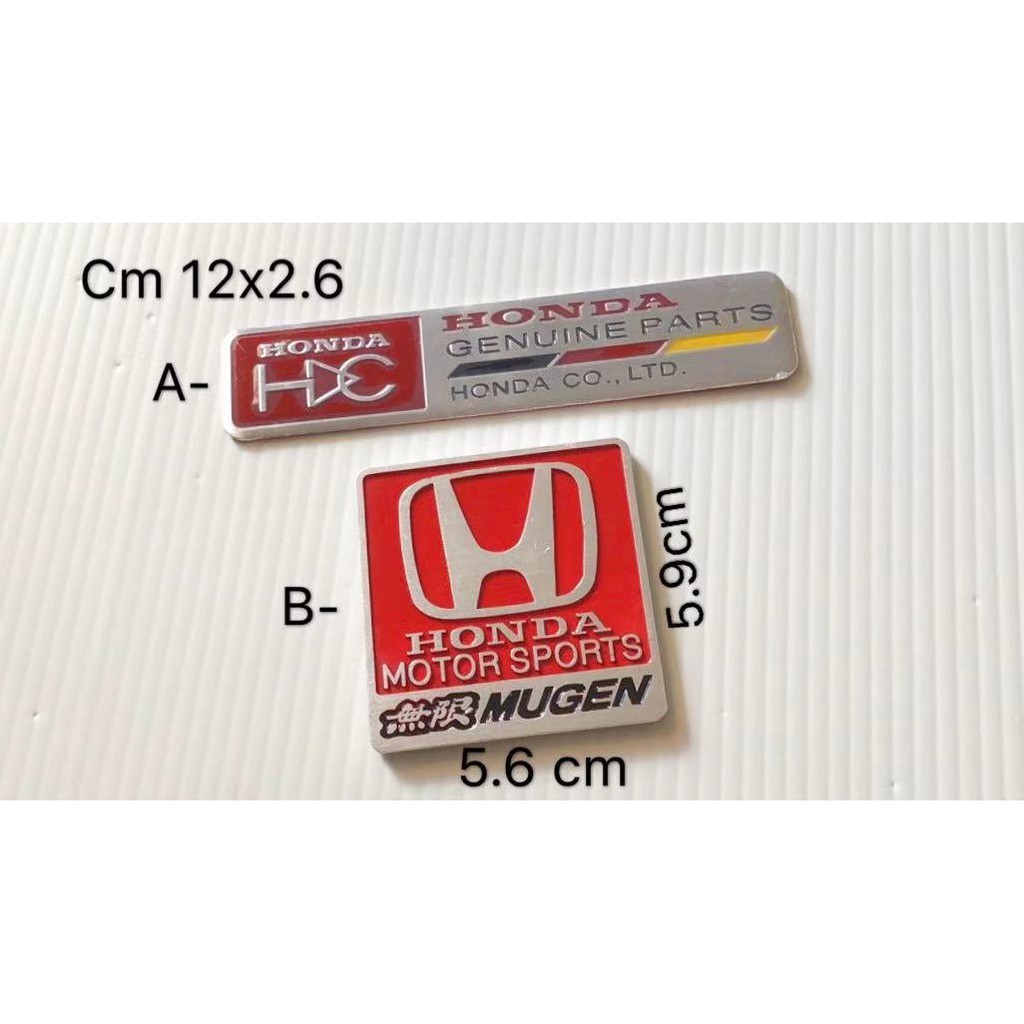 HONDA GENUINE PARTS & HONDA MOTOR SPORTS EMBLEM LOGO | Shopee Malaysia