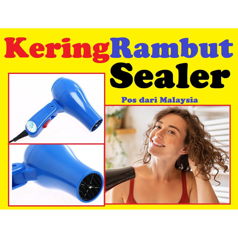Sealer Iron Pengering Rambut Pemanas Hair Dryer Air Blower Heater Heat ...