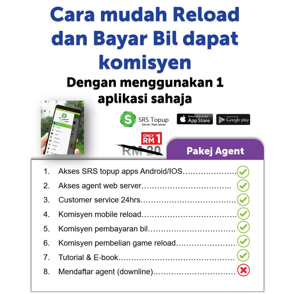 Agent Topup Registration Termurah (SRS Mobile Apps) | Shopee Malaysia