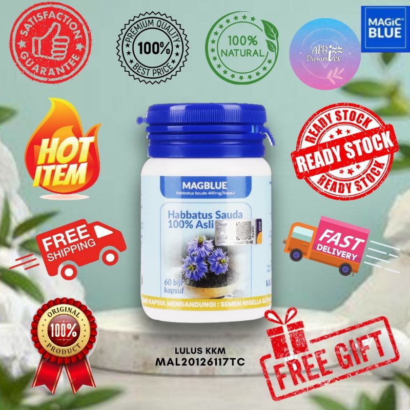 🔥🔥🔥MAGICBLUE 💎 Habbatus Sauda 100% pure💎 60 Capsules💎 | Shopee Malaysia