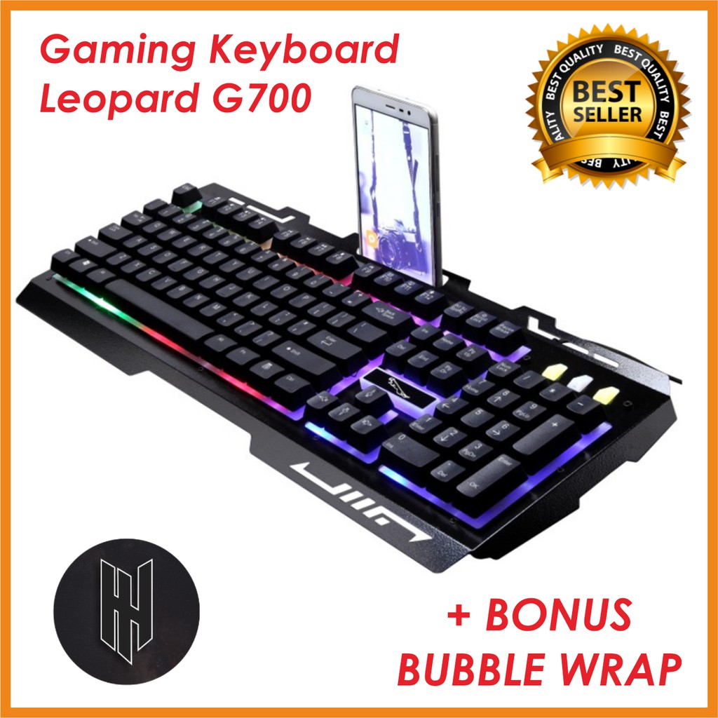 Leopard G700 Gaming Keyboard Led Black | Shopee Malaysia